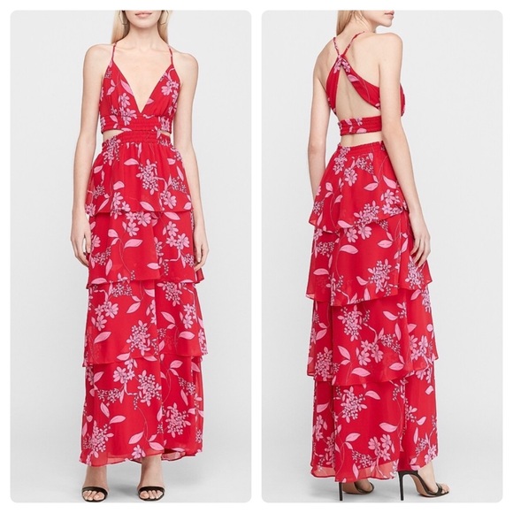 Express | Dresses | Express Floral Tiered Maxi Dress | Poshmark